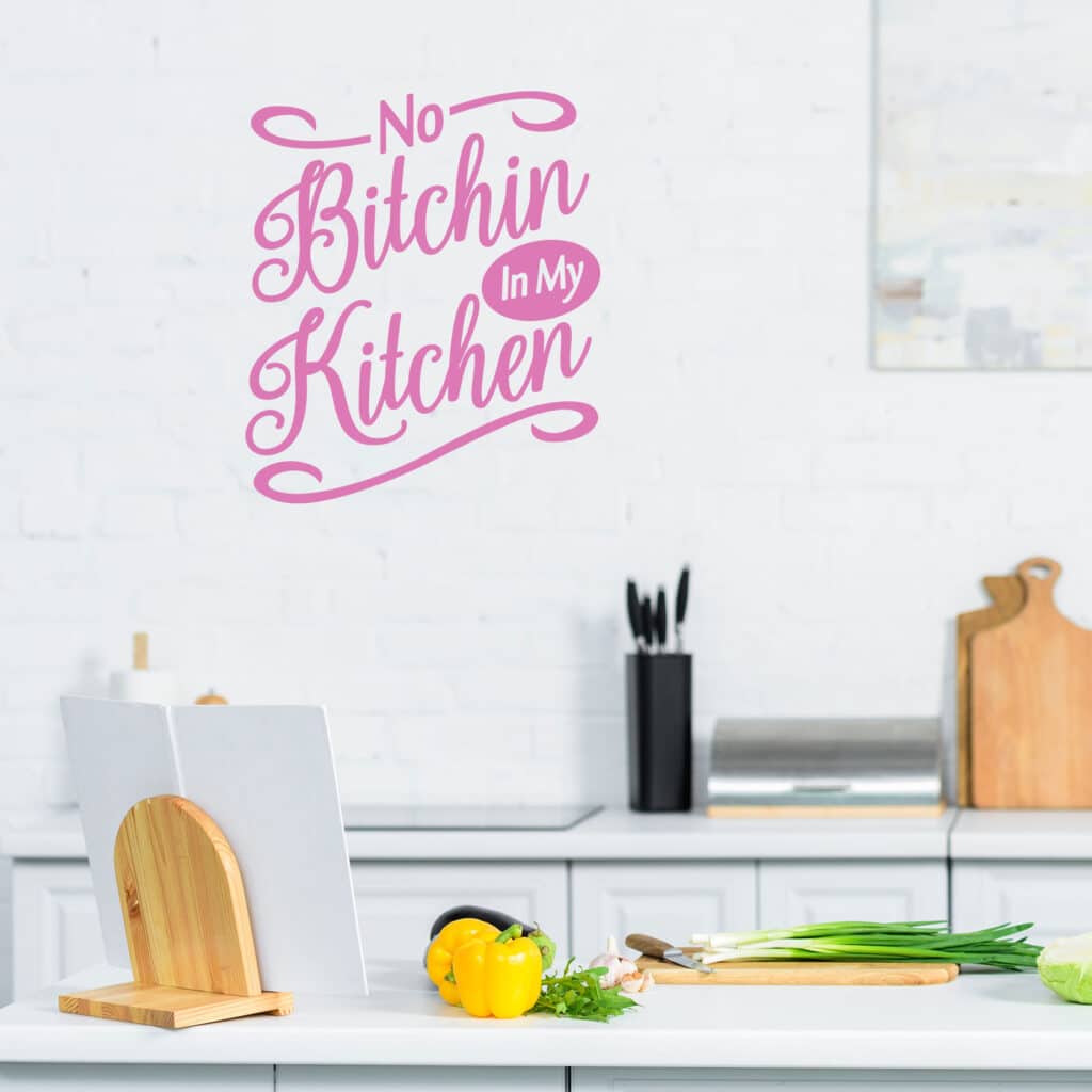 No Bitchen In My Kitchen – Decal – StickerTitans.com