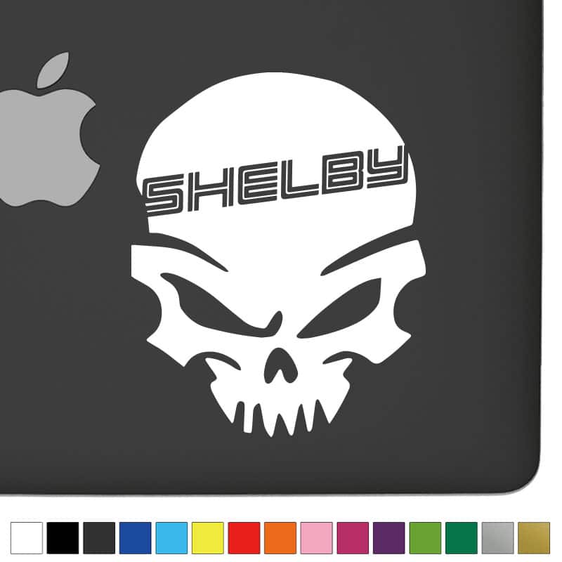 Ford Shelby Ver.1 Badass Skull Decal – StickerTitans.com