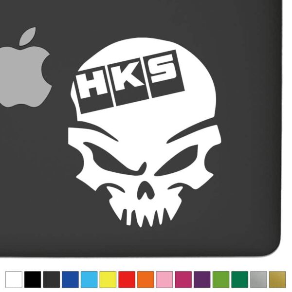 HKS Ver.1 Badass Skull Decal – StickerTitans.com