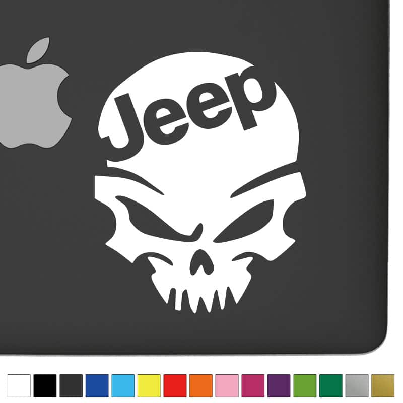 Jeep Ver.1 Badass Skull Decal – StickerTitans.com