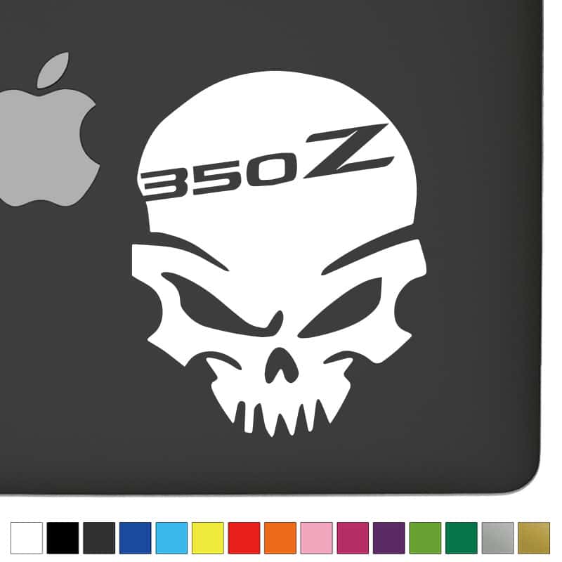 Nissan 350Z Ver.1 Badass Skull Decal – StickerTitans.com