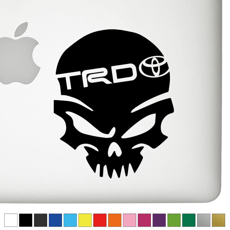 Toyota TRD Ver.1 Badass Skull Decal – StickerTitans.com